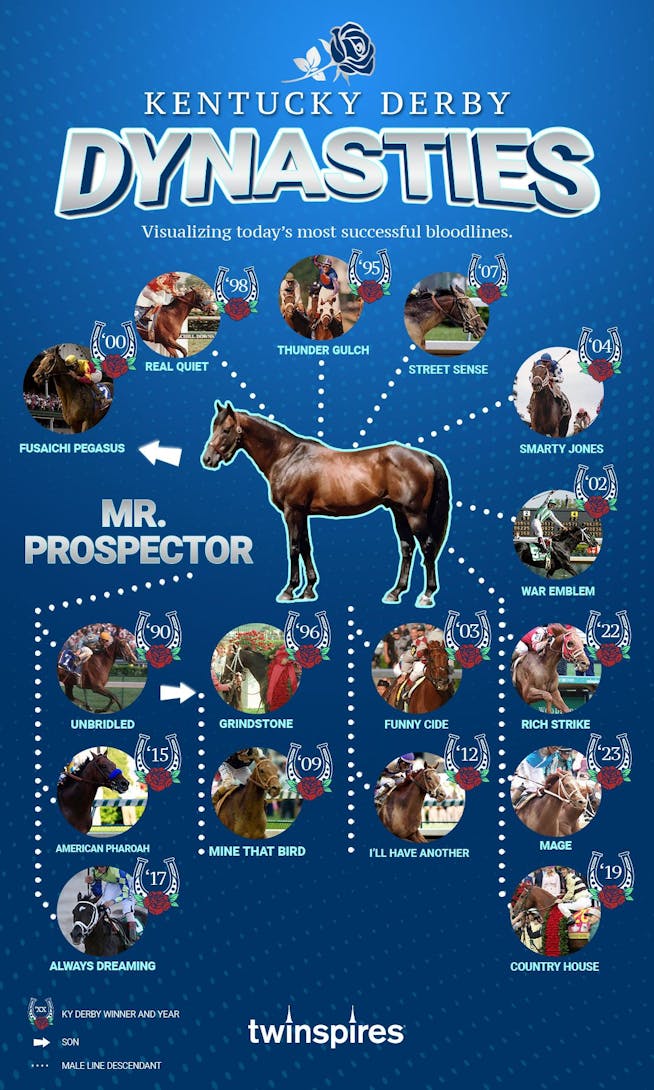 Kentucky Derby dynasties: Visualizing successful bloodlines | TwinSpires